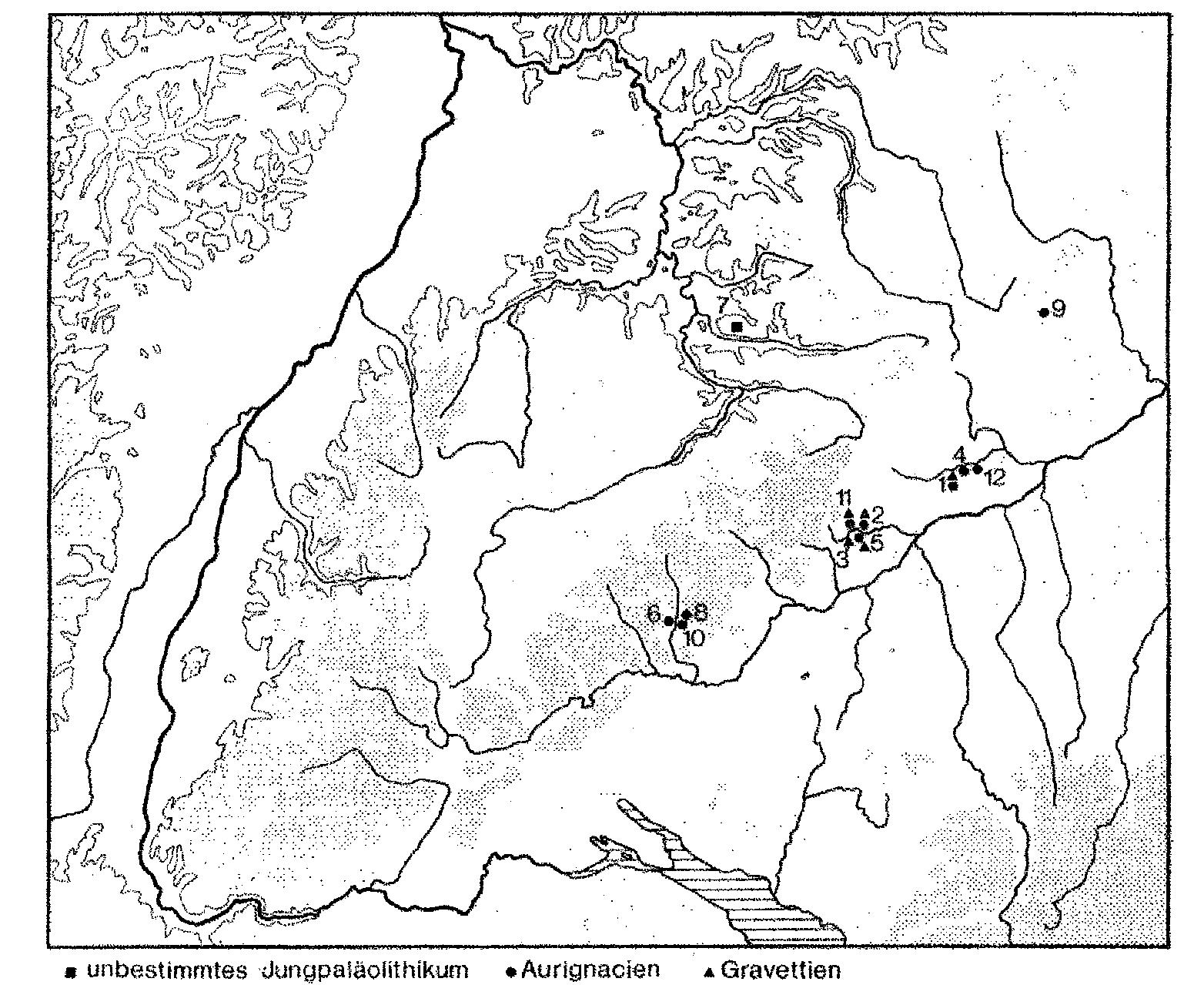 Map with geifsenklosterle location and other caves. 1