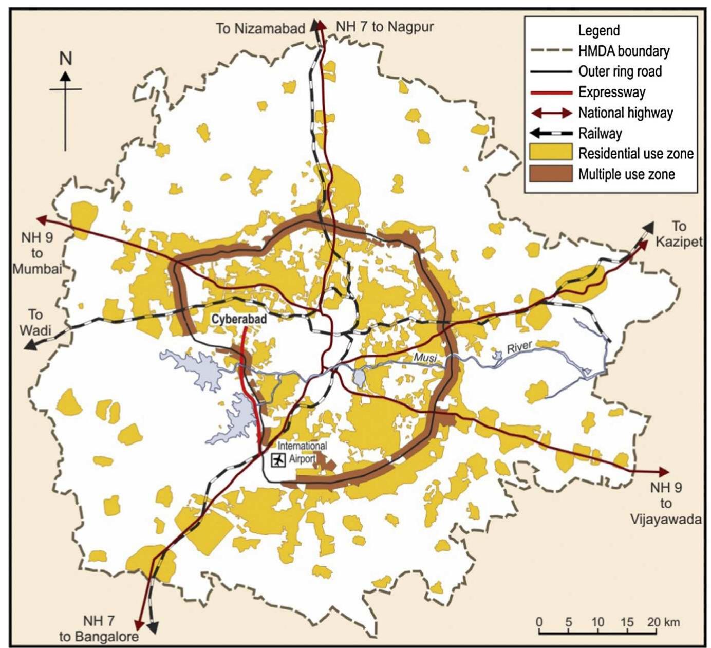 Hmda master plan 2031 map.