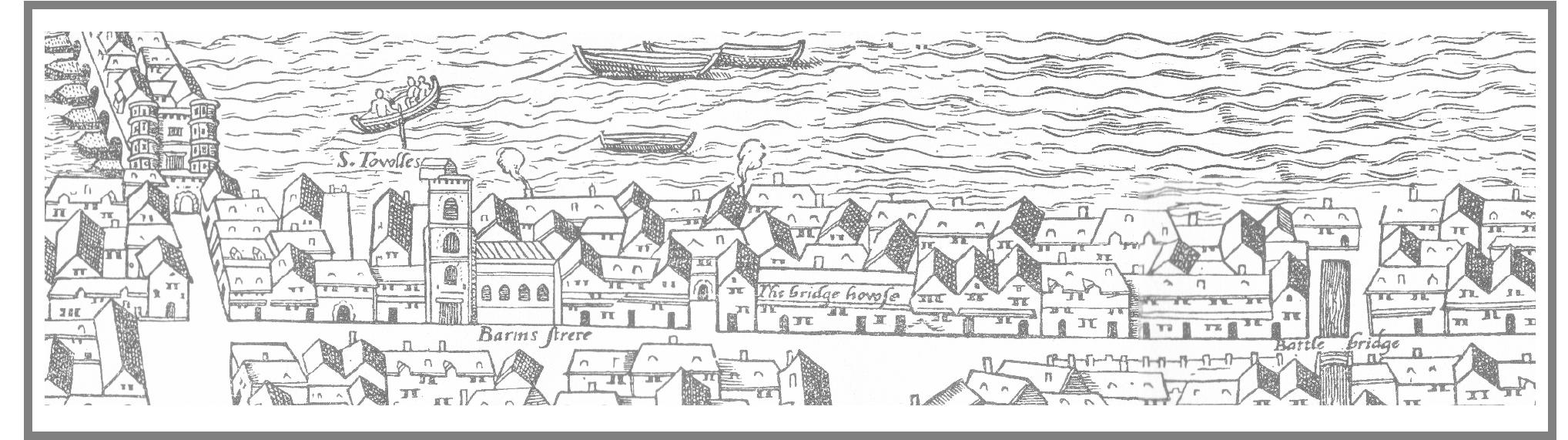 Plan-view map of london attributed to ralph agas; this