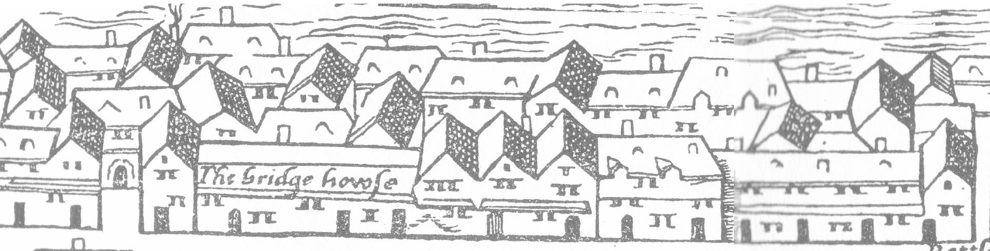 Detail from the ‘agas’ plan view map showing a