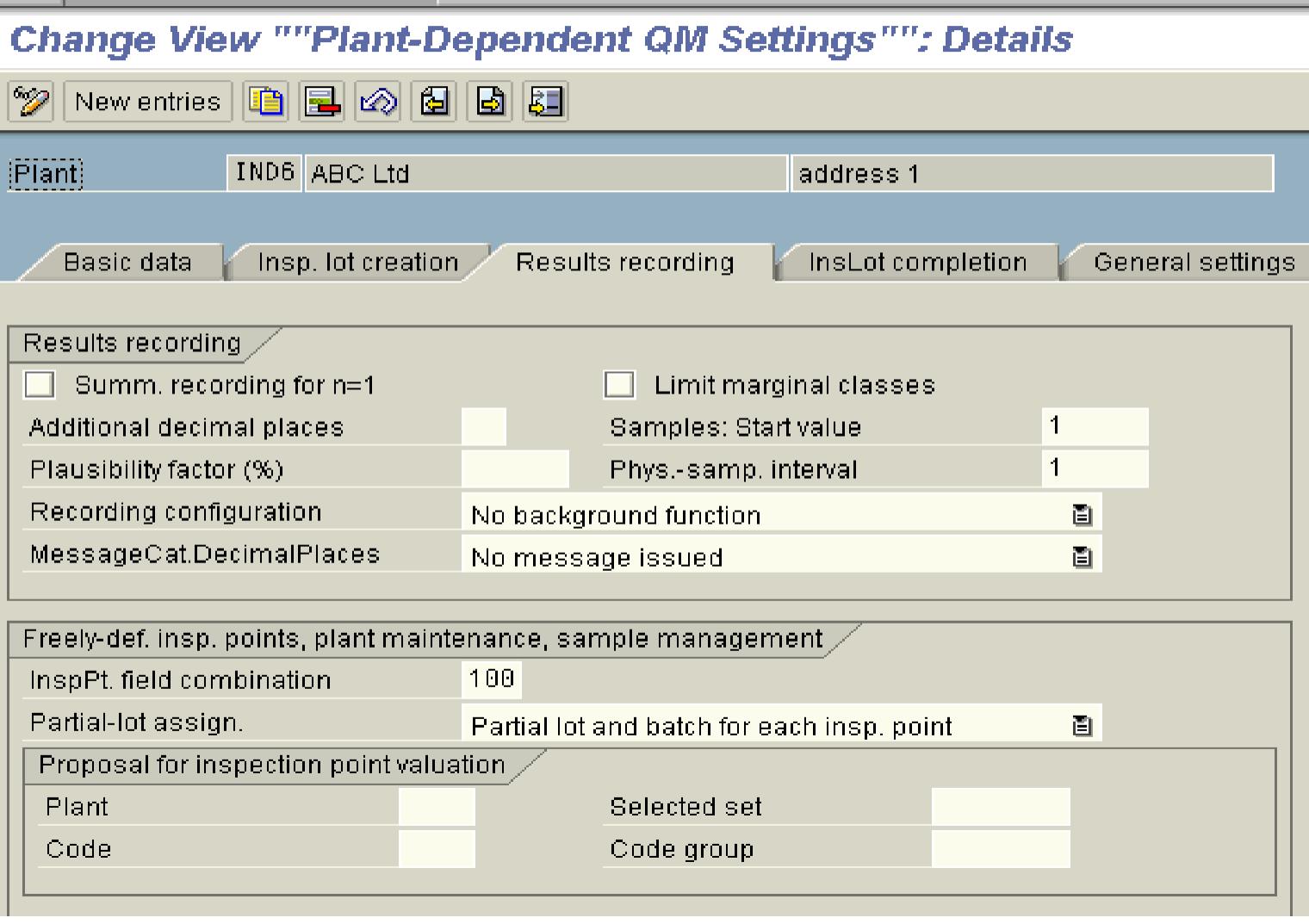 Table 2 - SAP PP/QM Configuration Pack