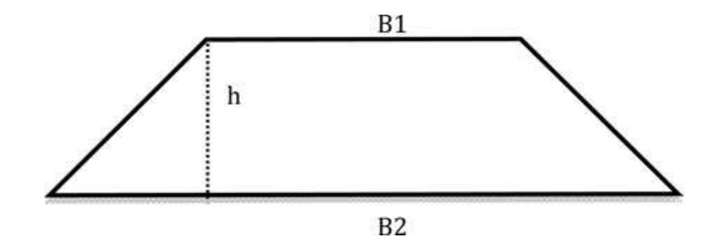 Teacher models how to draw a line from the top of the