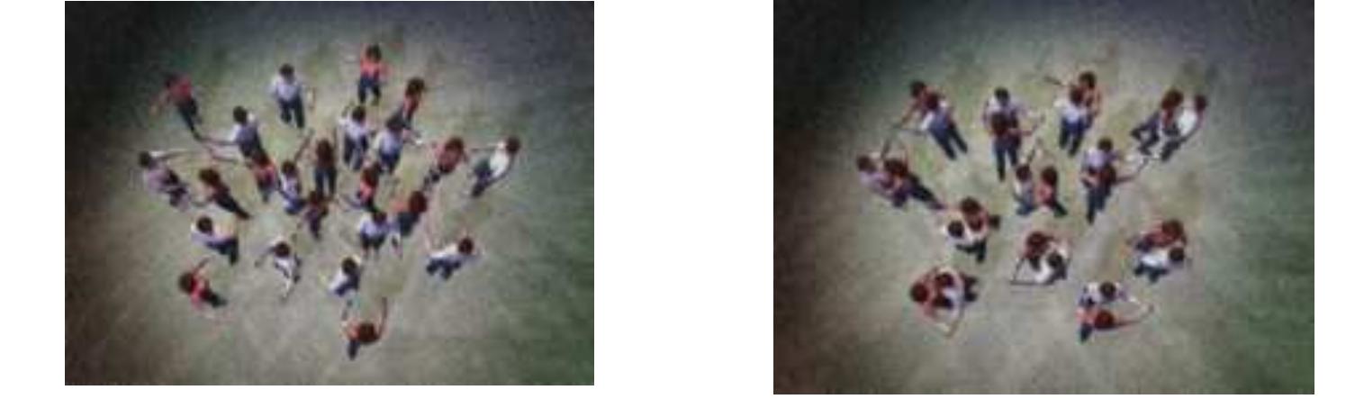 A metaphor for a fermionic condensate. pairs of dancers are