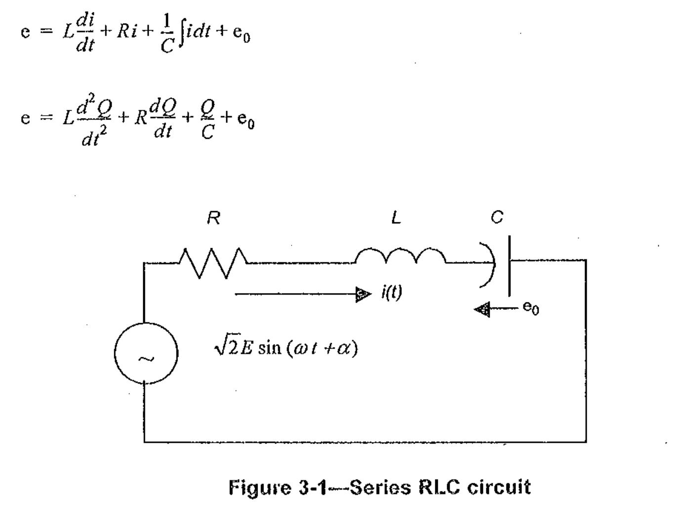 A basic ac power circuit containing resistance (r),
