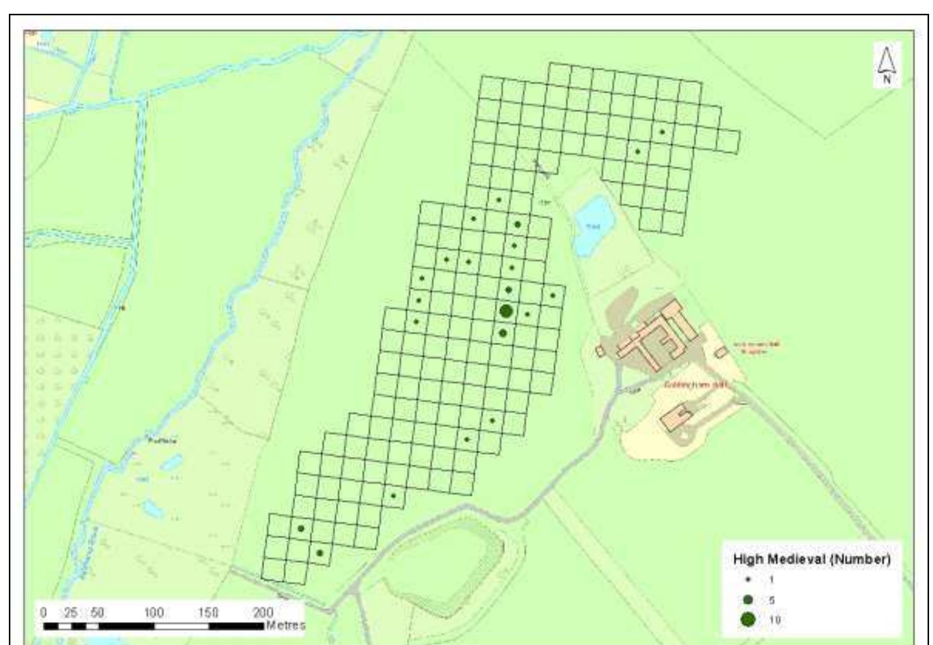 High medieval pottery distribution (map courtesy of edina