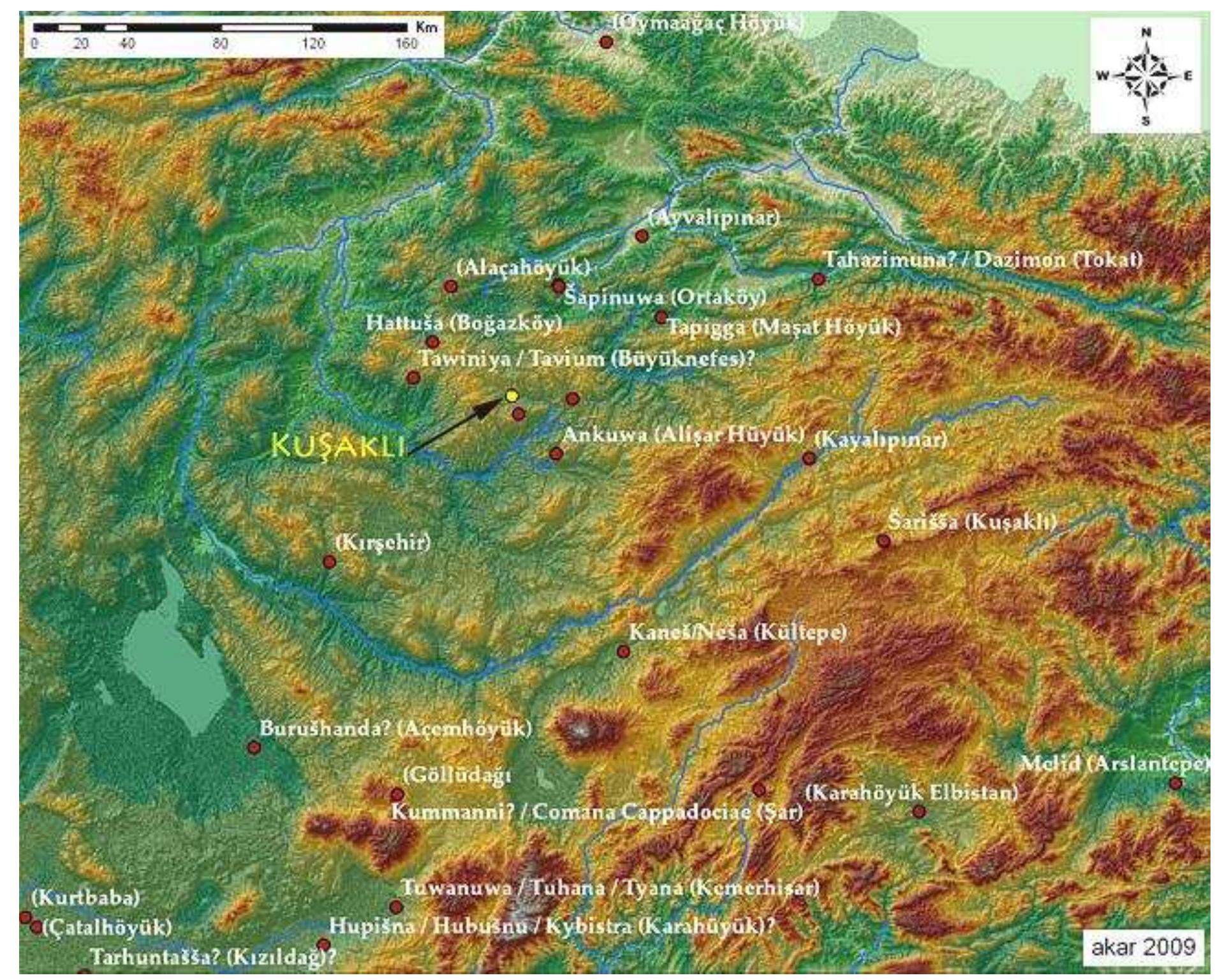 © map of murat akar, antiquity vol.84 issue 325 2010: from