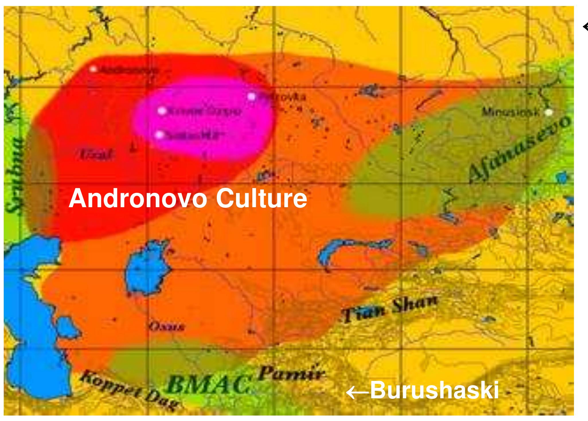 Figure 7 - Burushaski and Yeniseian and the Karasuk Culture