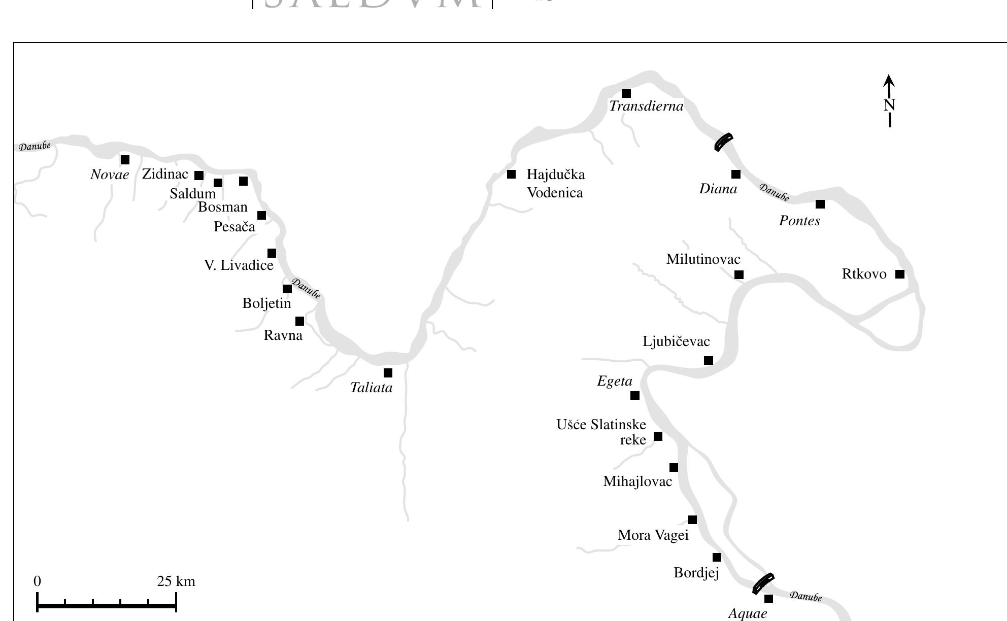 Section of the danube from veliko gradiste to prahovo (after
