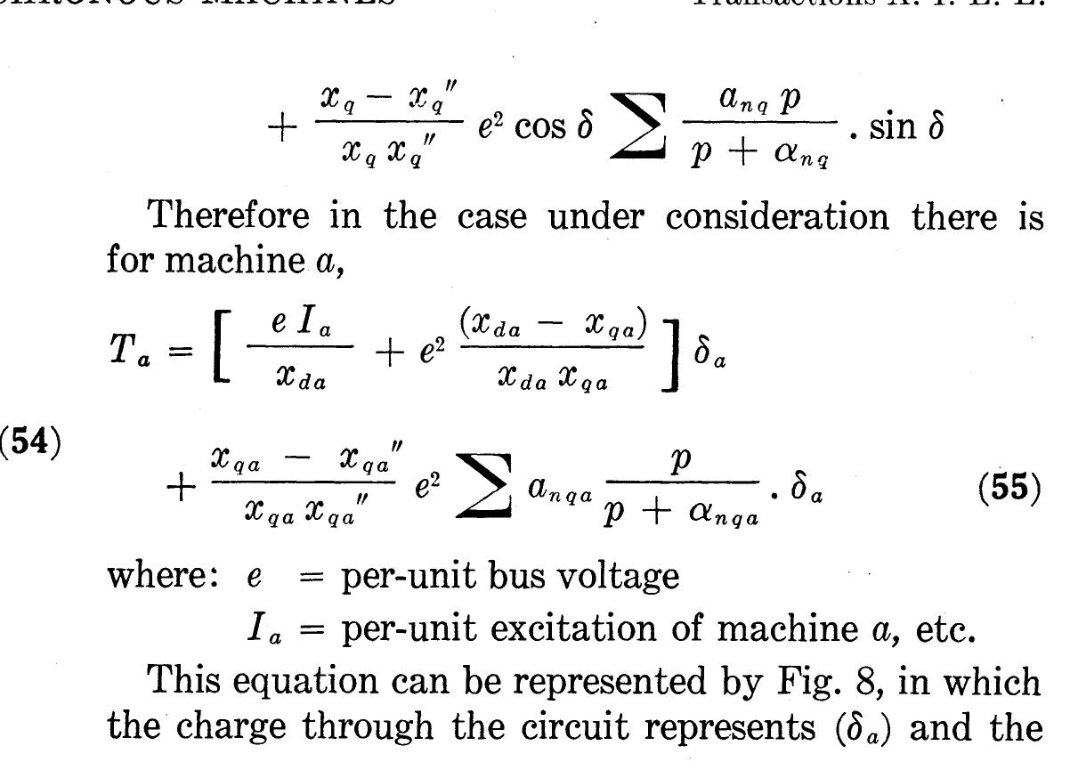 Figure 13 - Two Reaction Theory of Synchronous Machines