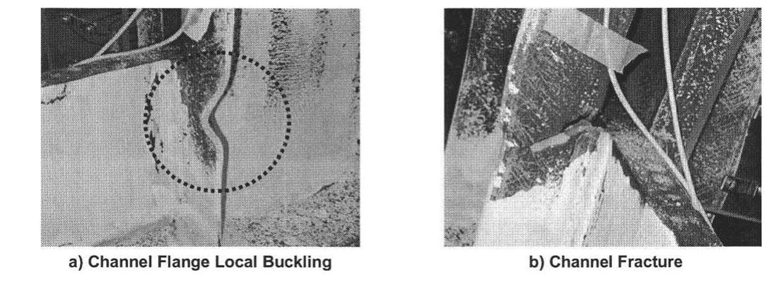 Local buckling and fracture in specimen 2