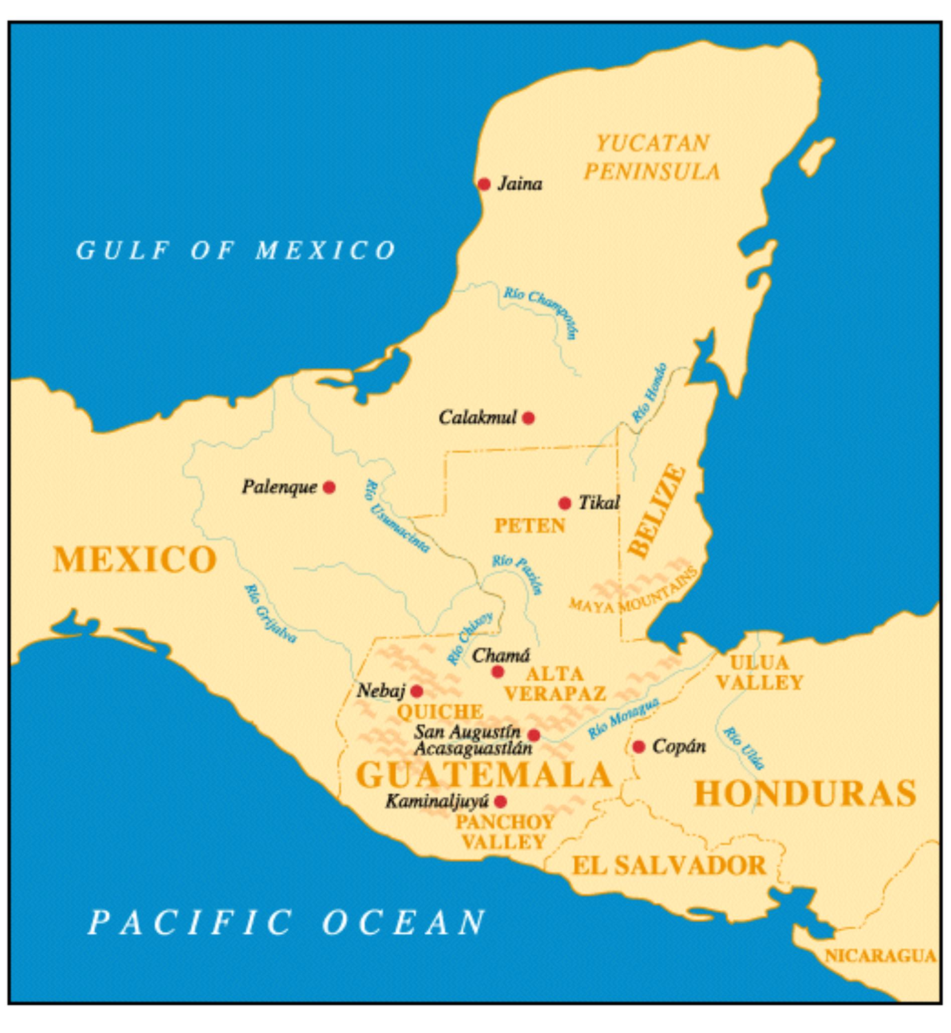 Map of central america (anon. ‘worldviews’ nd)