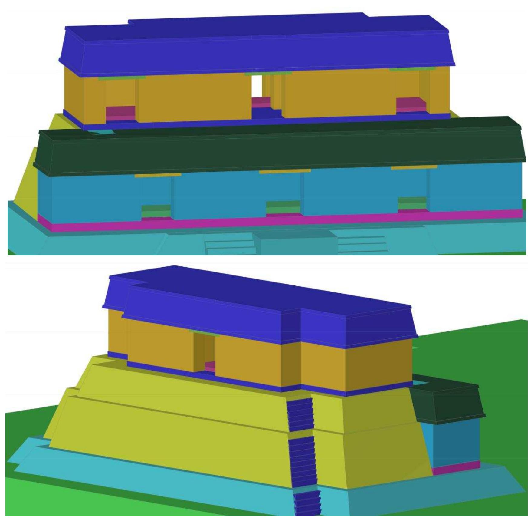 (f119.1 and f119.2) model of structure a-11 showing