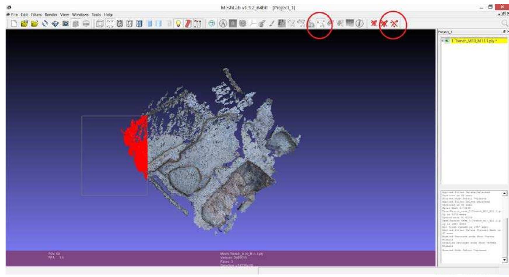 Figure 9 - Using VisualSFM and Meshlab for creating 3-D
