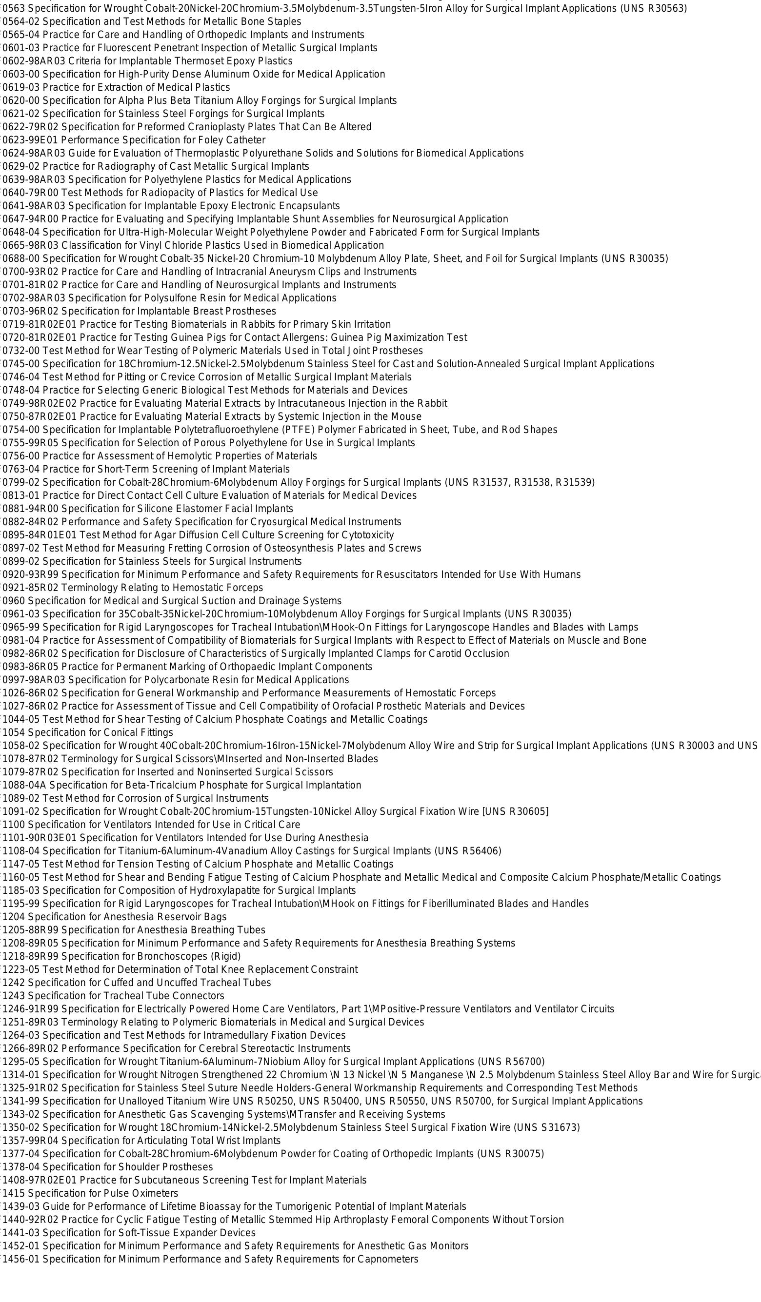 Table 93 - ASTM Standart 2004