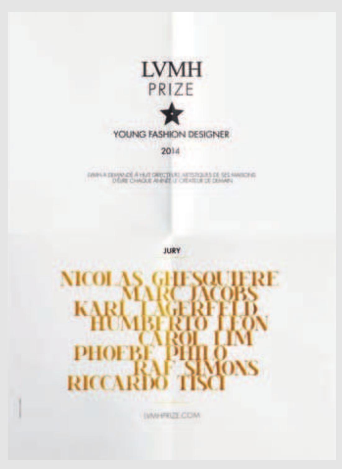 In november 2013, lvmh launched the lvmh prize, a com-