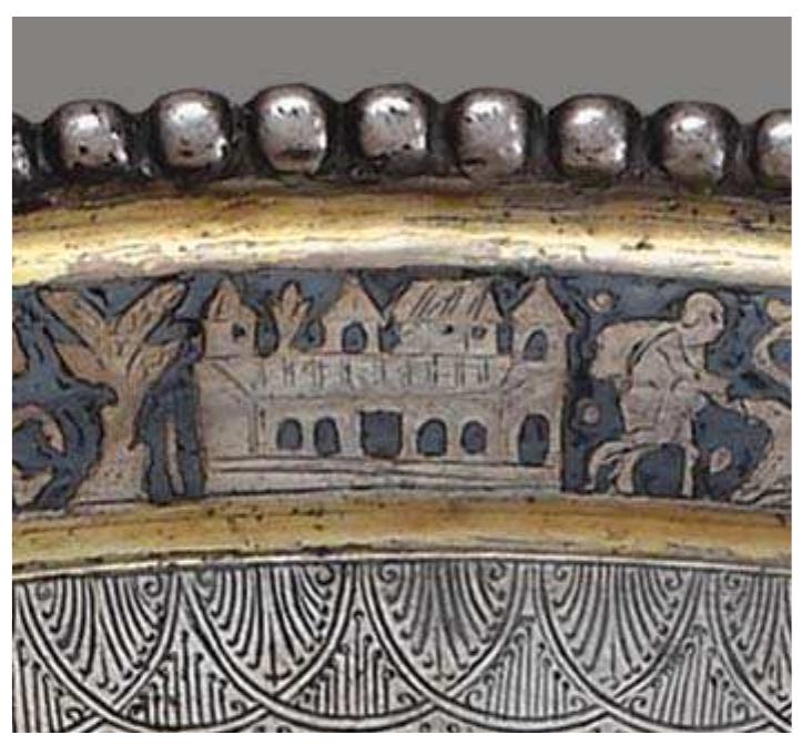 The villa of sevso shown in cross-section the archaeological