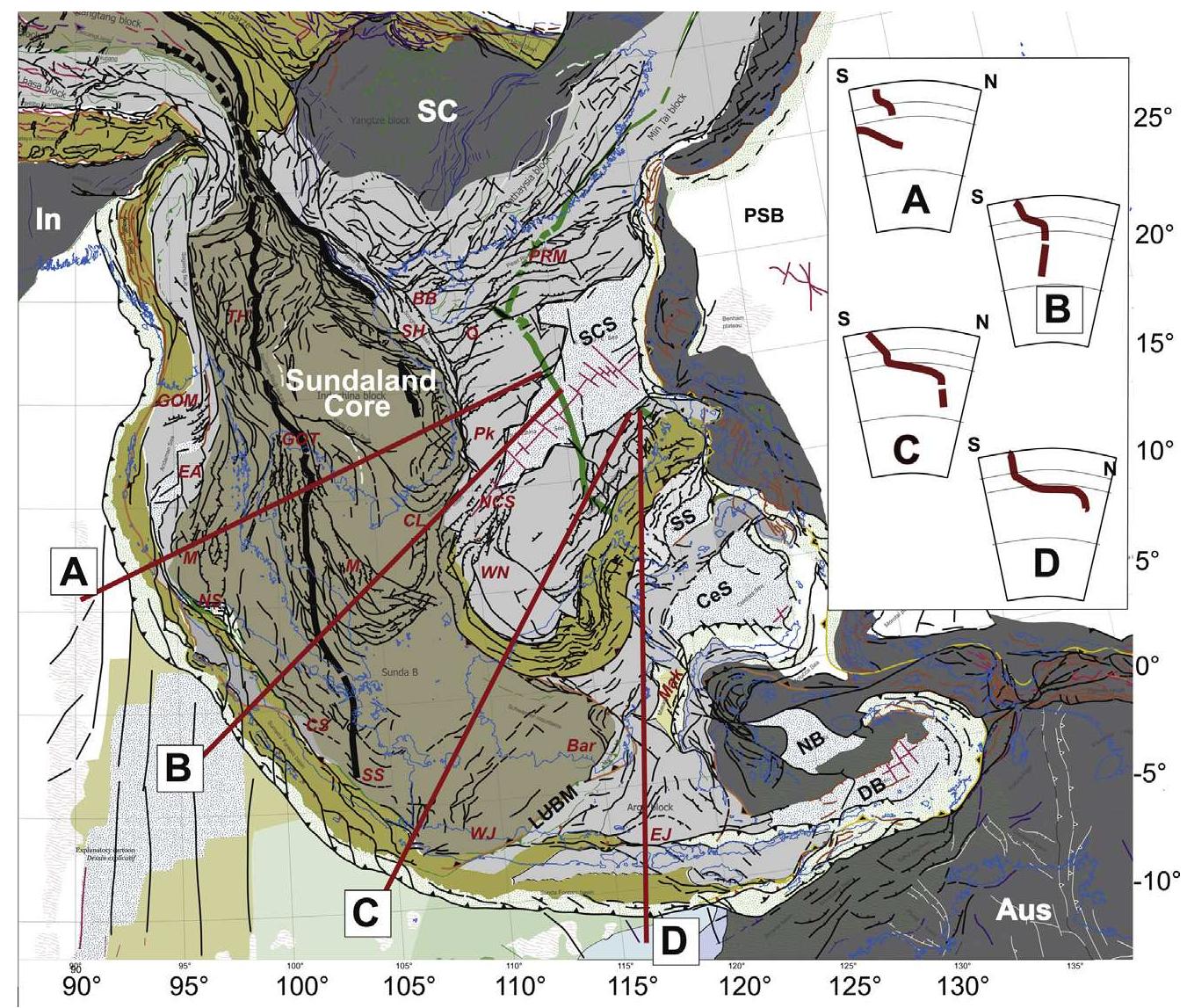 Figure 1 - from The Basins of Sundaland (SE Asia); evolution