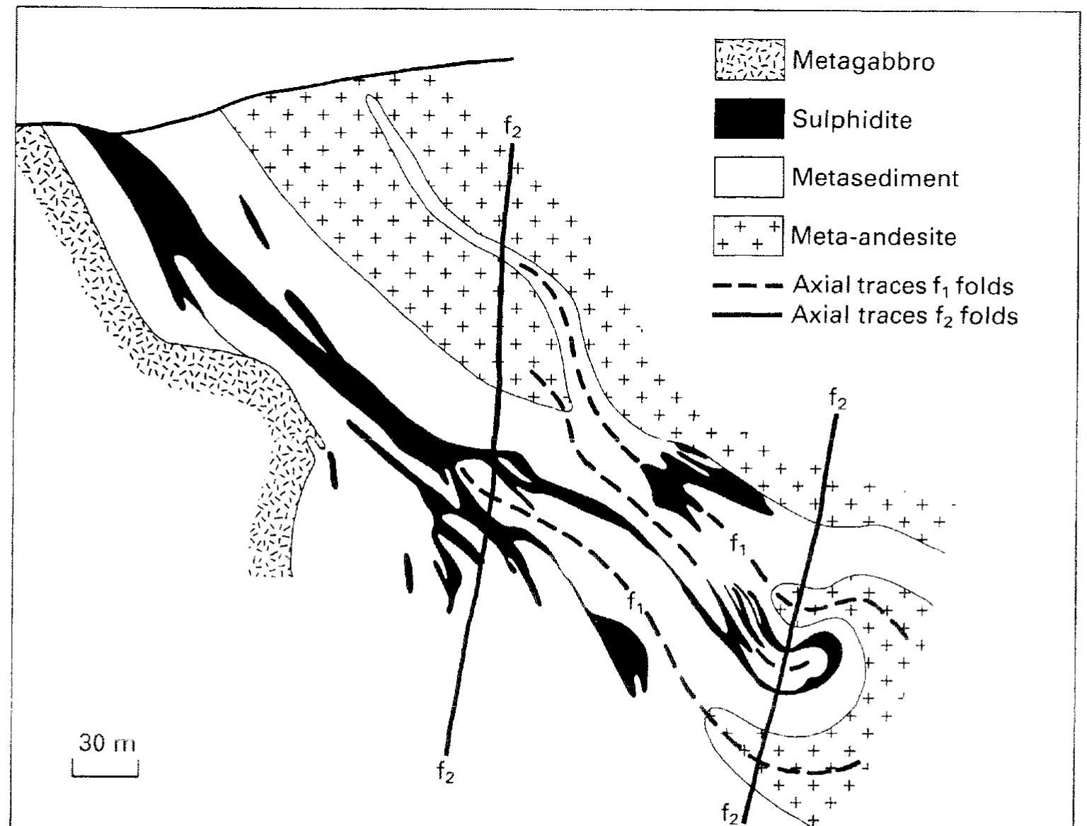 2 cross section through the chisel lake ore zone, manitoba.