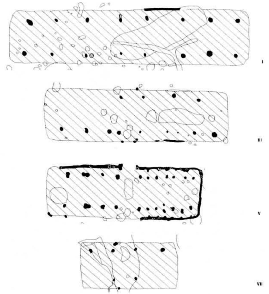 Fyn, sarup. house plans representing the four levels at the