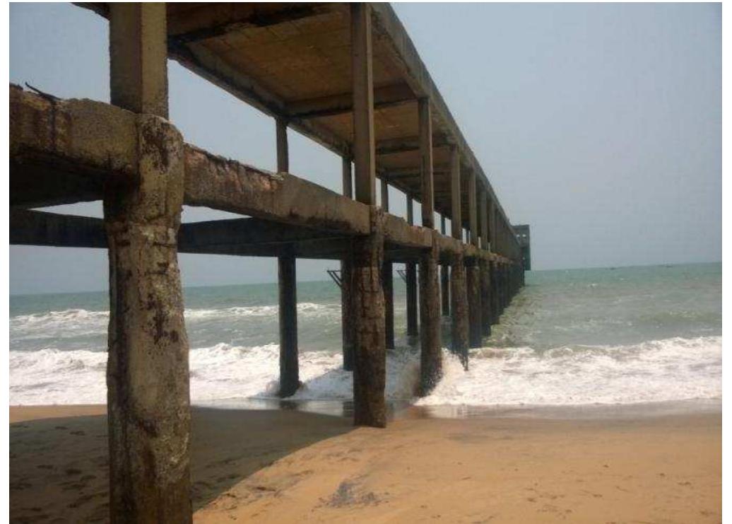 View of the onshore cum offshore structure reinforcement