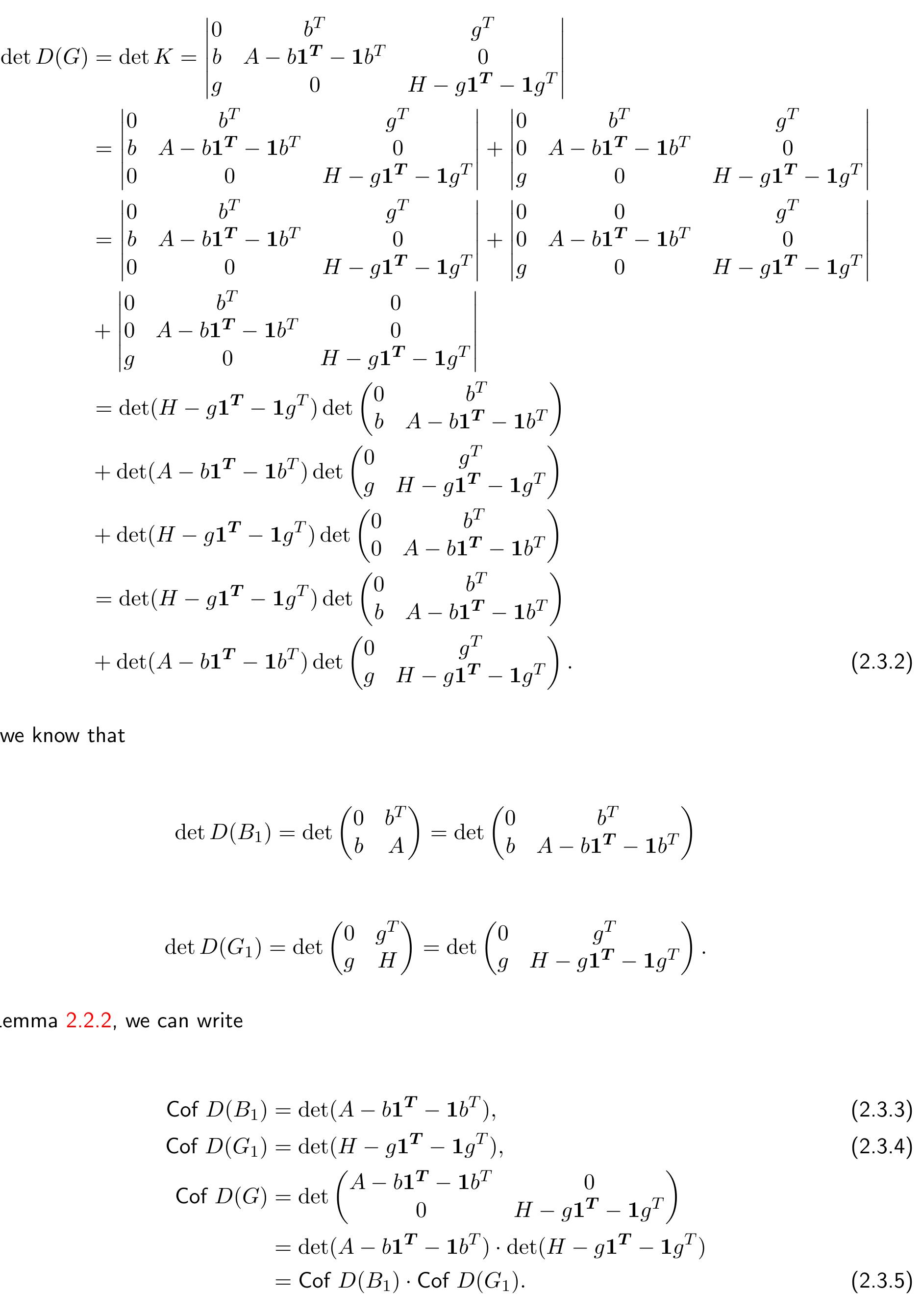 Figure 6 - The distance matrix of a graph