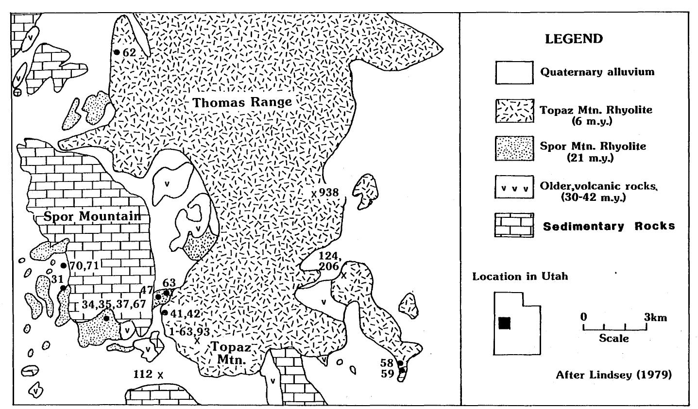 Generalized geologic map of the southern thomas range, utah