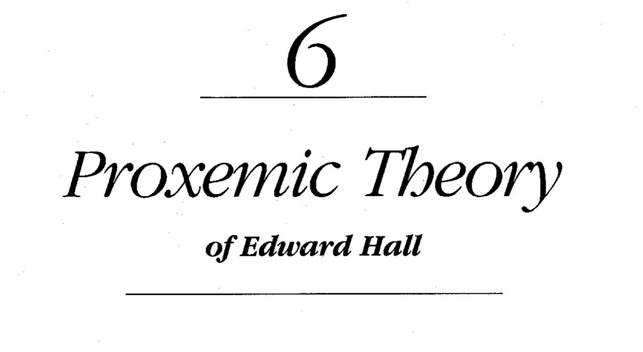 (PDF) Proxemic Theory of Edward HALL