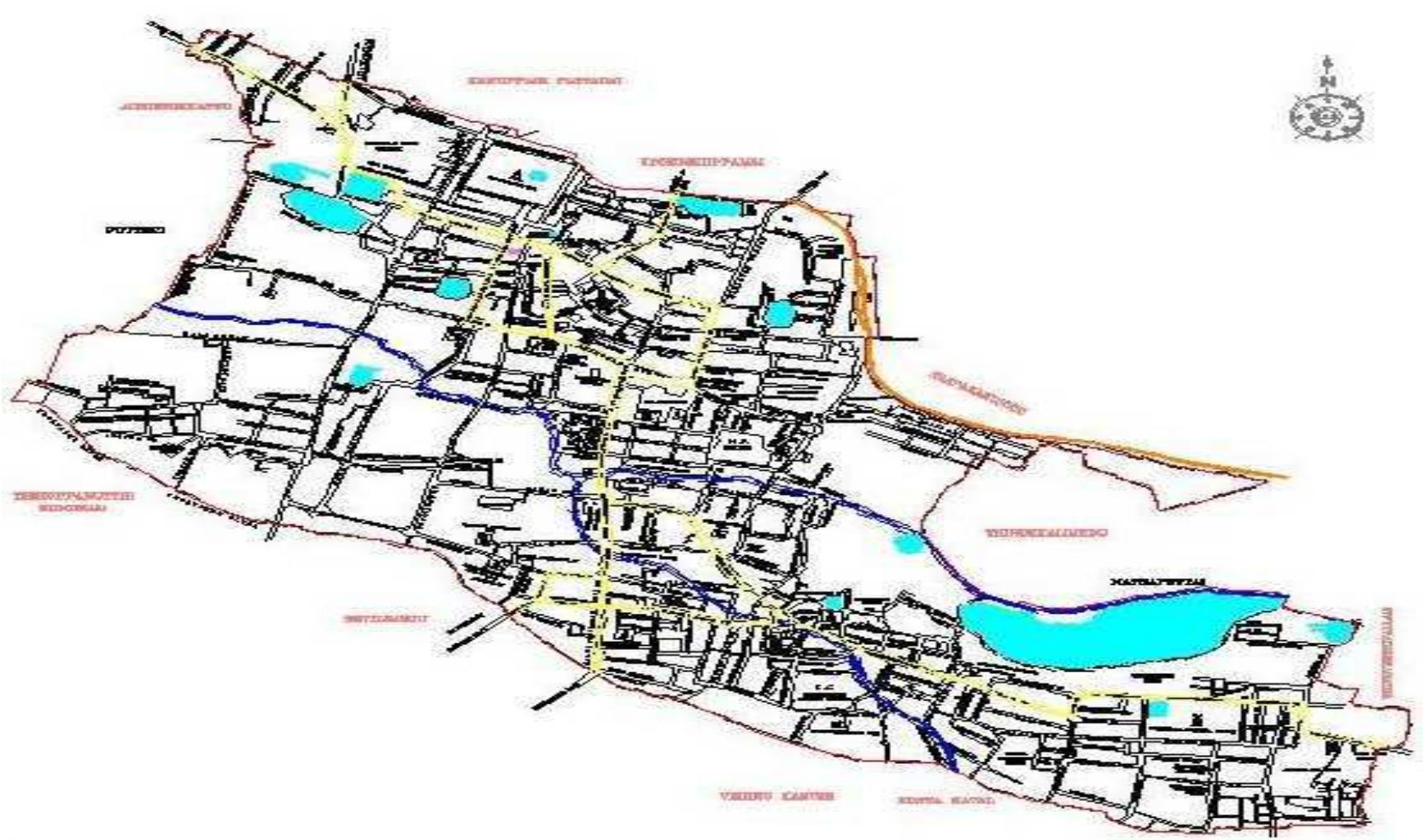 Base map of kanchipuram municipality