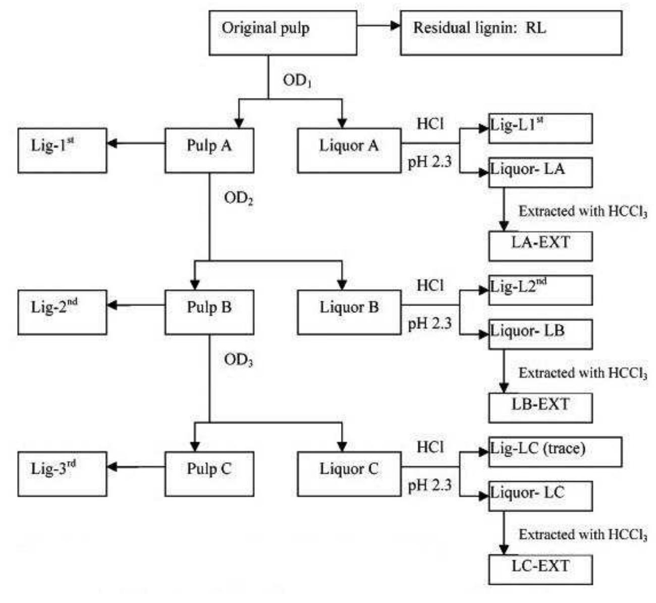 Free stages of oxygen delignification (adapted from fu et