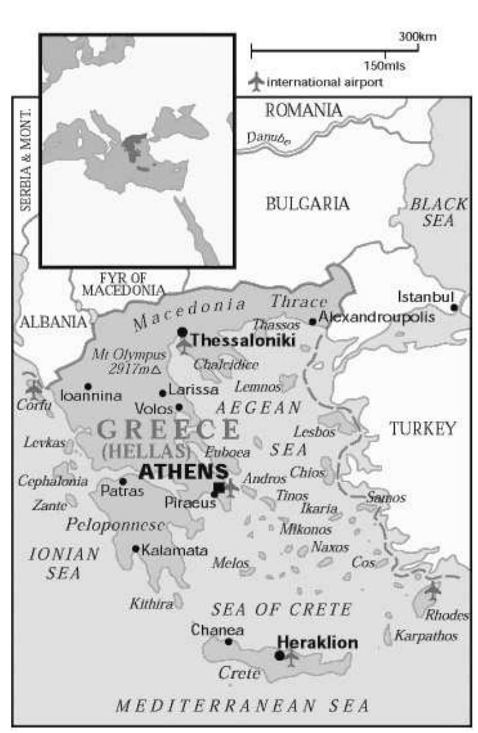 Map 1. greece — mount olympus