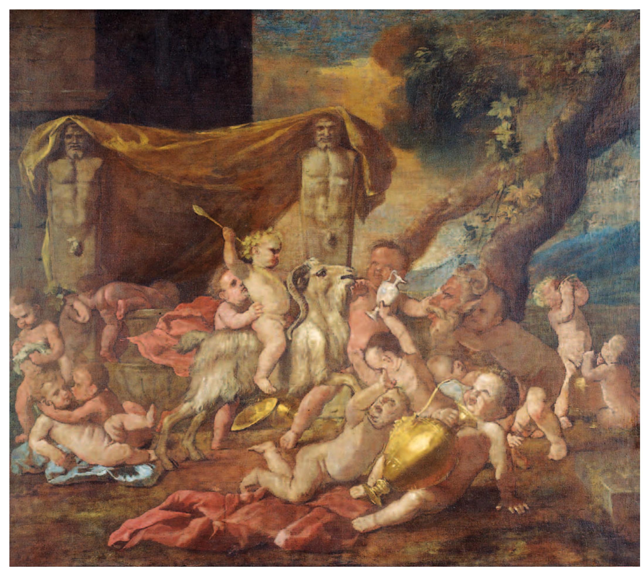 30. nicolas poussin, «putti with chariot and goats», c.