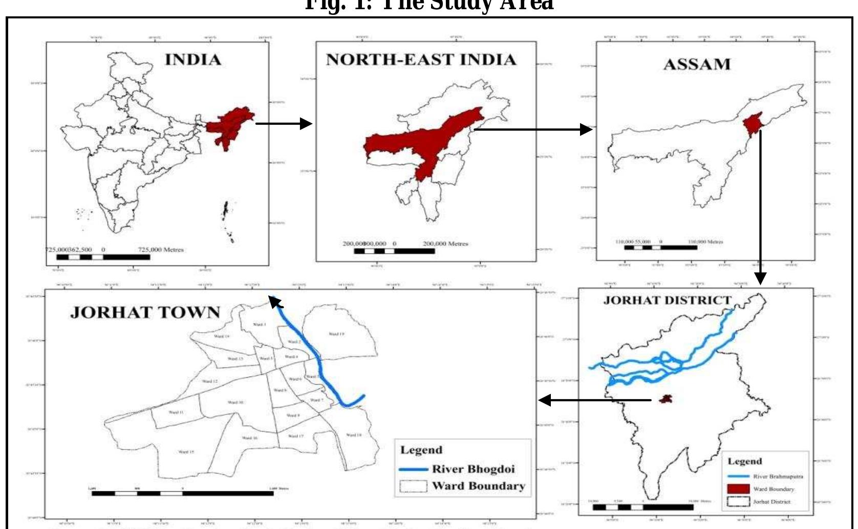 Source: modified map based on google earth and map of jorhat