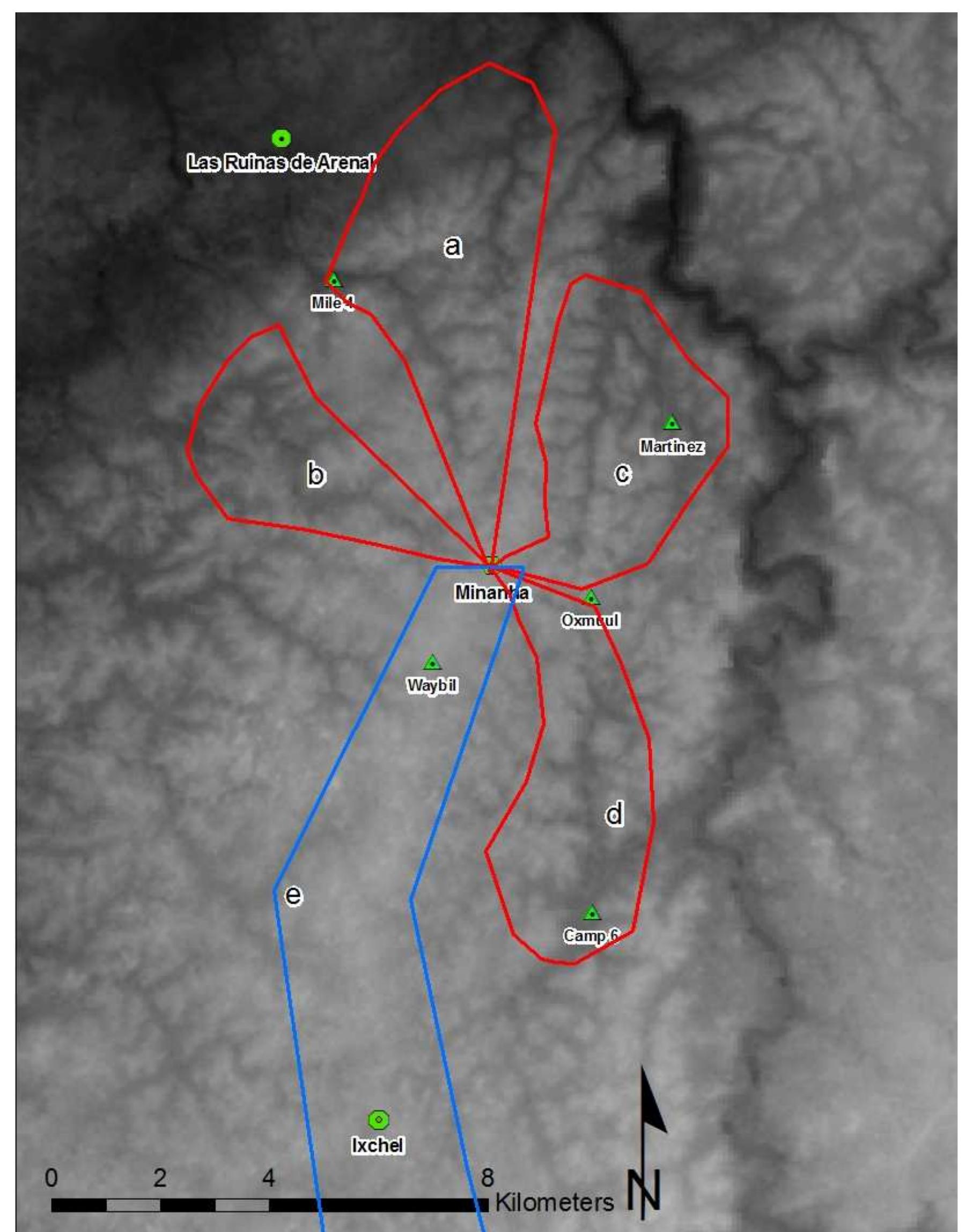 4. map of the north vaca plateau showing approximate areas