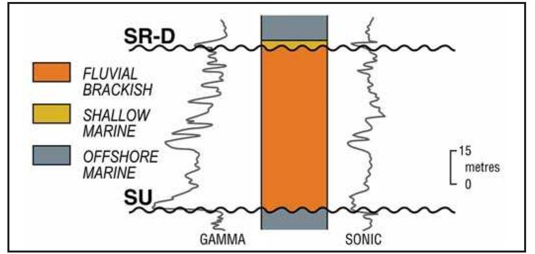 4. a subsurface section of early cretaceous strata with