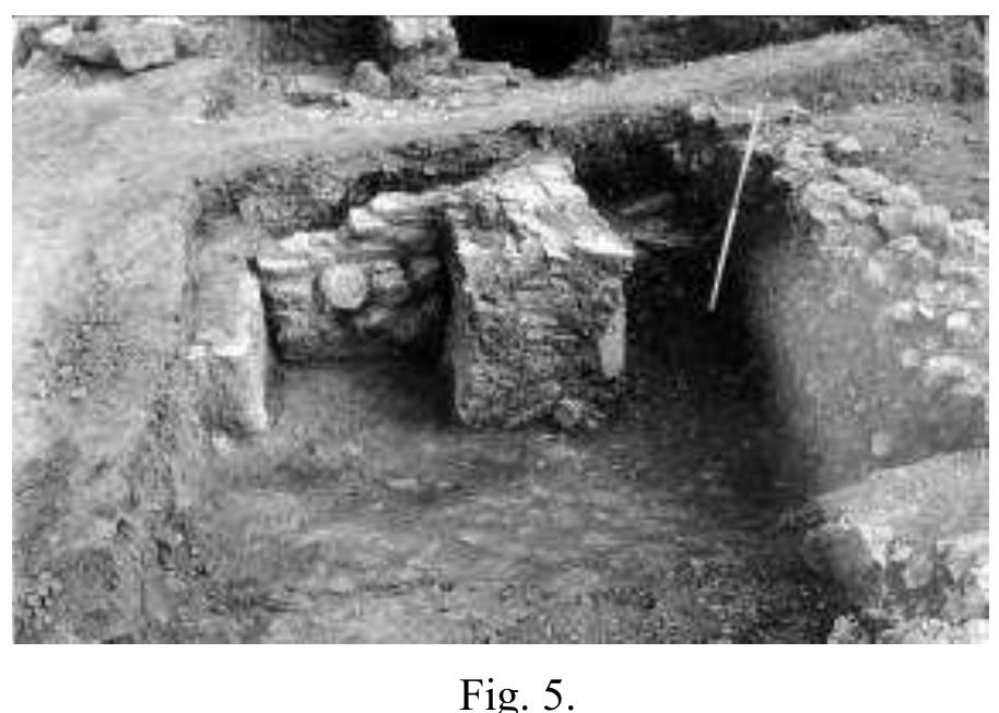 One of the kilns discovered at the gymnasium area of delphi.