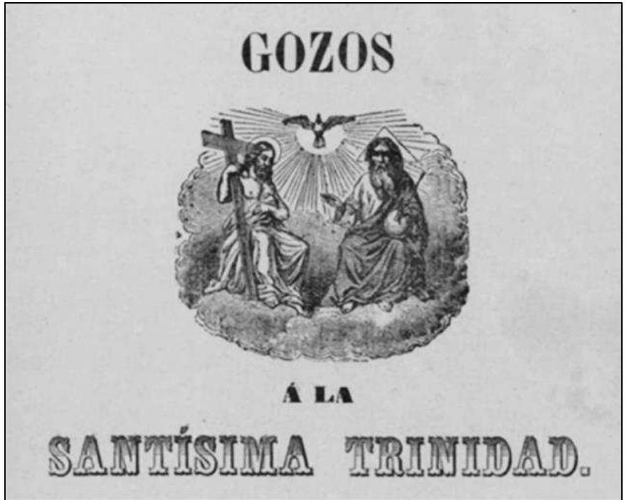 Gozos a la santisima trinidad, francisco aris, 1854 spain