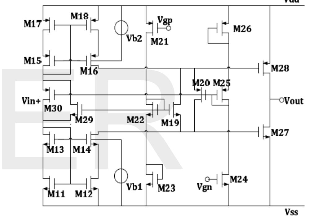 The improved output structure with floating current source
