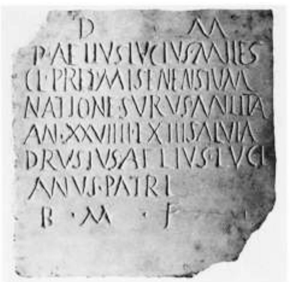 Figure 1 - Naval Epitaphs of the Misene and Ravenna Fleet