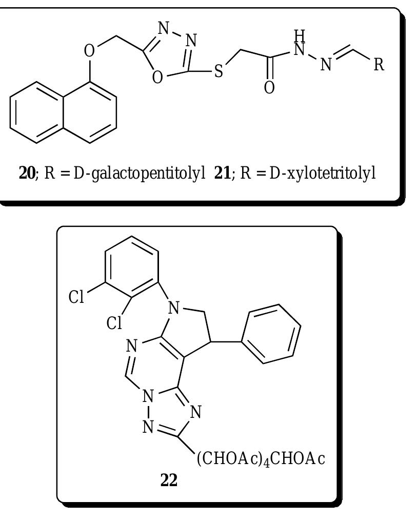 Rashad et al. synthesized sugar hydrazones by the