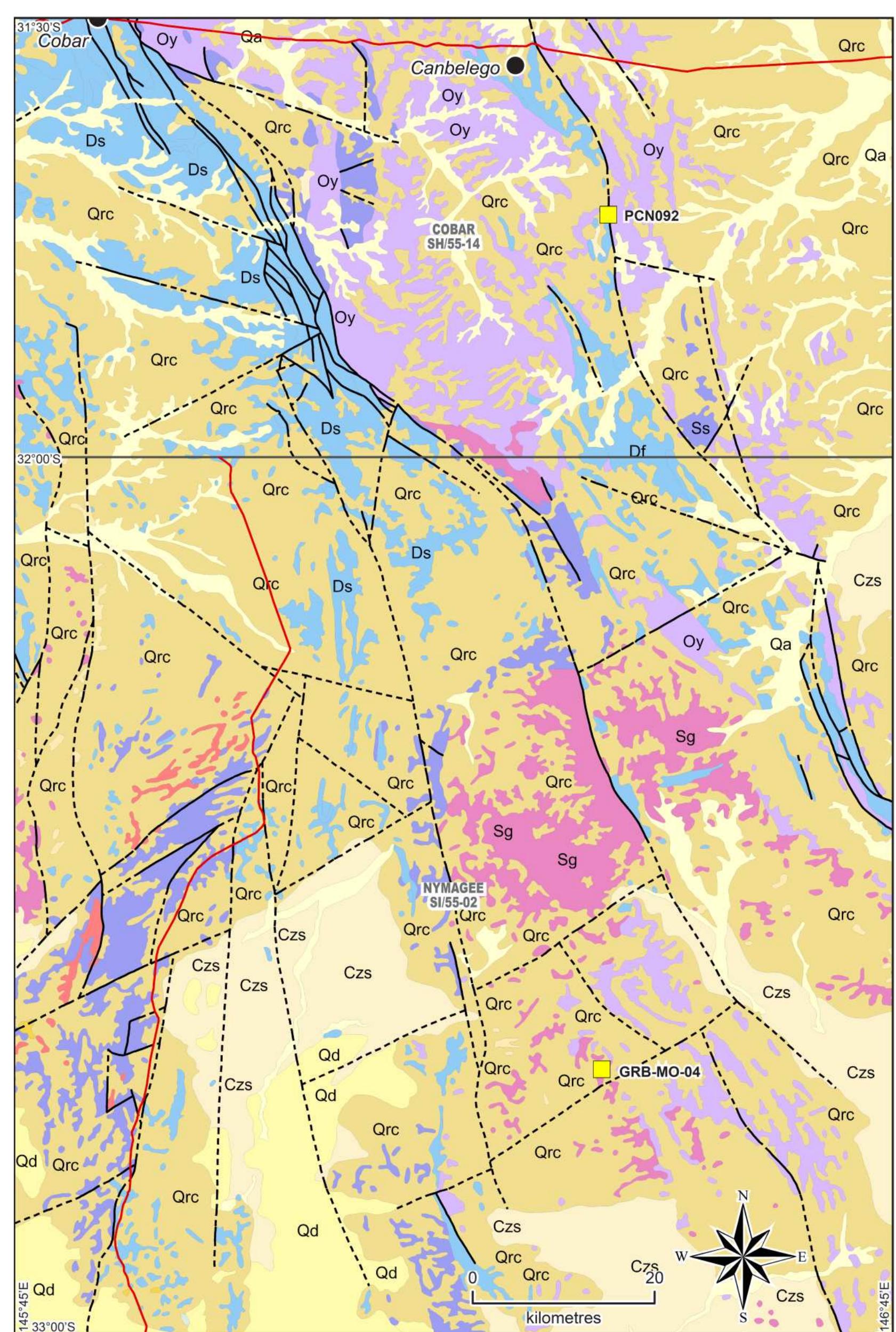 2 geological map of the cobar-nymagee area, central lachlan