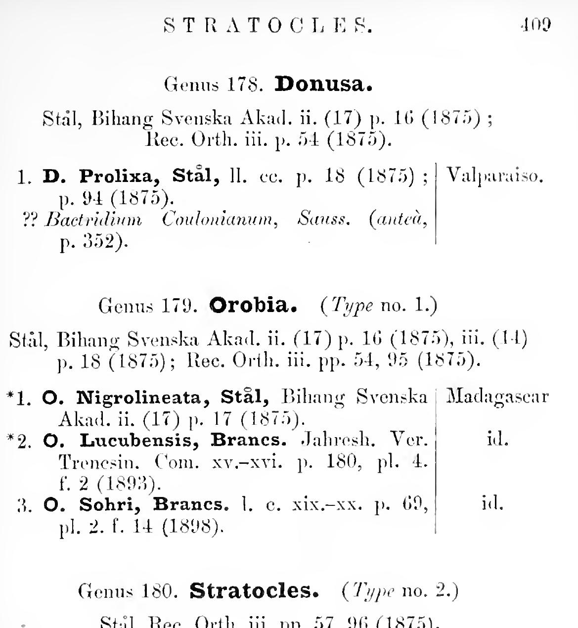 Figure 289 - A SYNONYMIC CATALOGUE ON ORTHOPTERA. VOL. I.