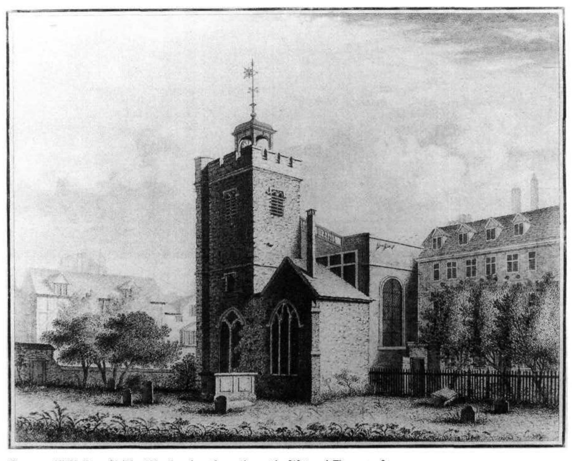 Holy trinity, aldgate (9) a font is mentioned in 1378 (cal