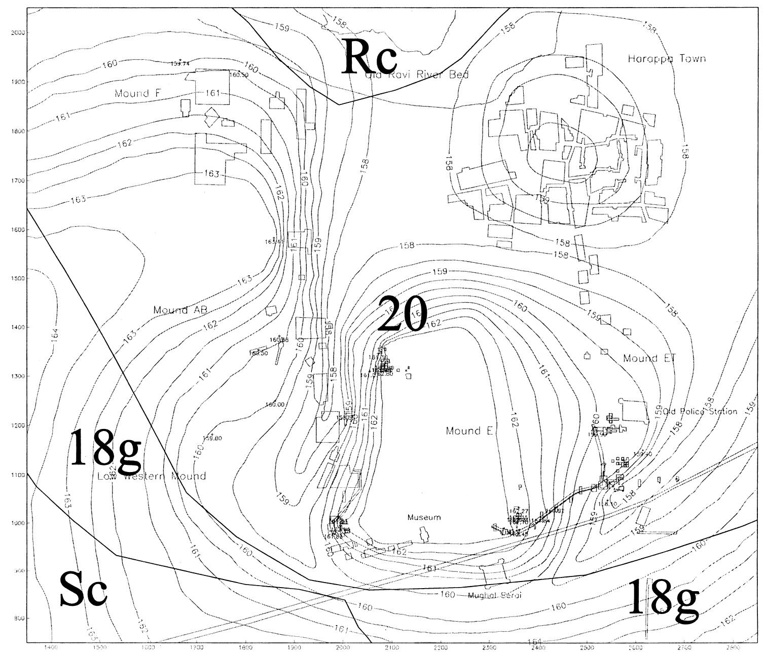 Overlay of modified soils map of figure 8 with