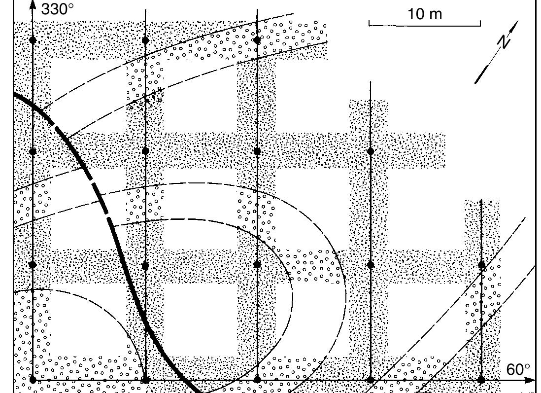 11 mapping a large exposed area by building up a rough grid