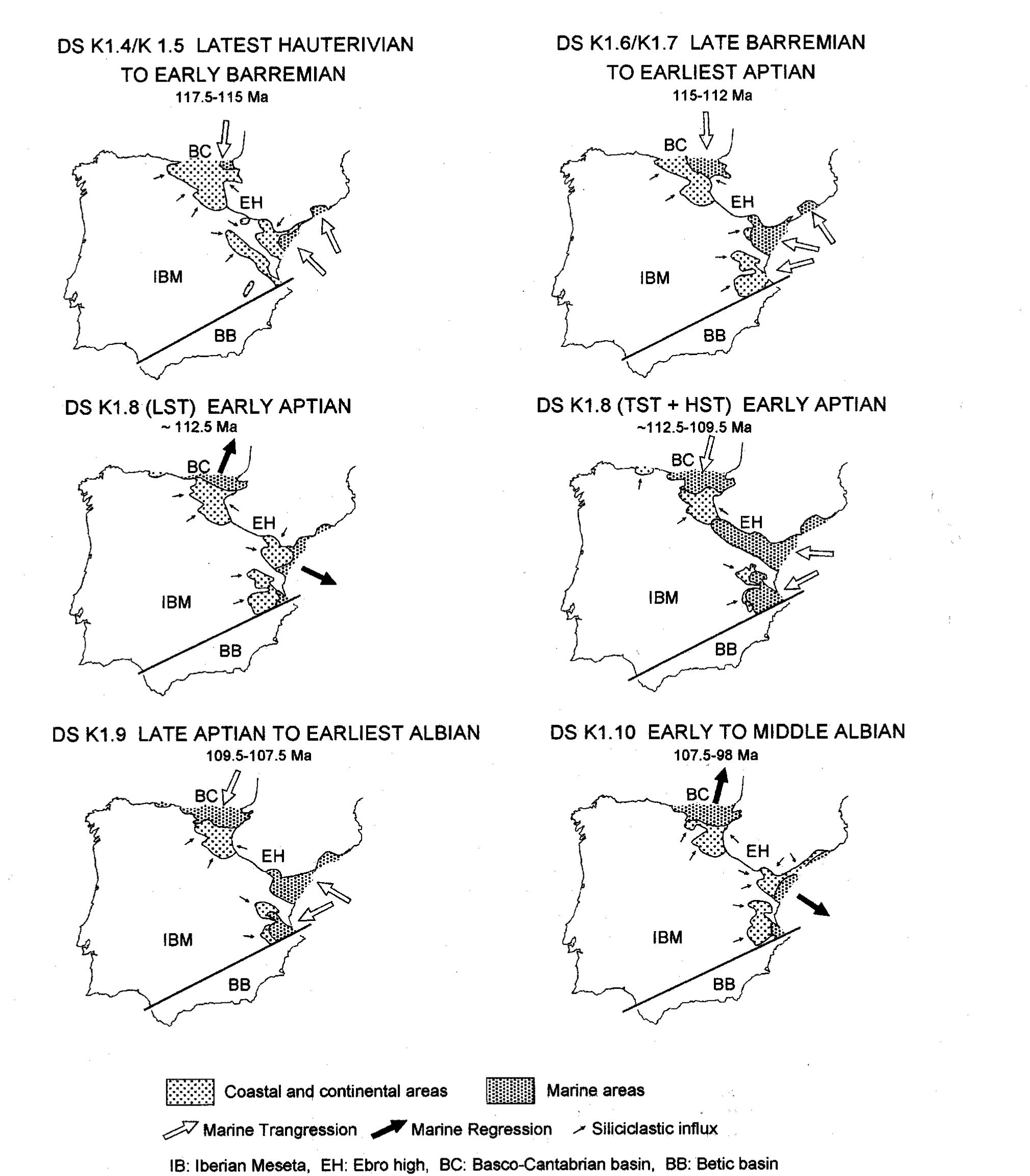 Fic. 16.— palaeogeographic maps showing evolution of the