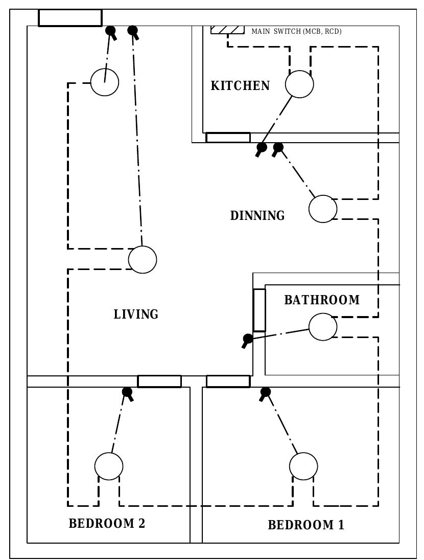 11 building services drawing - electrical wiring layout