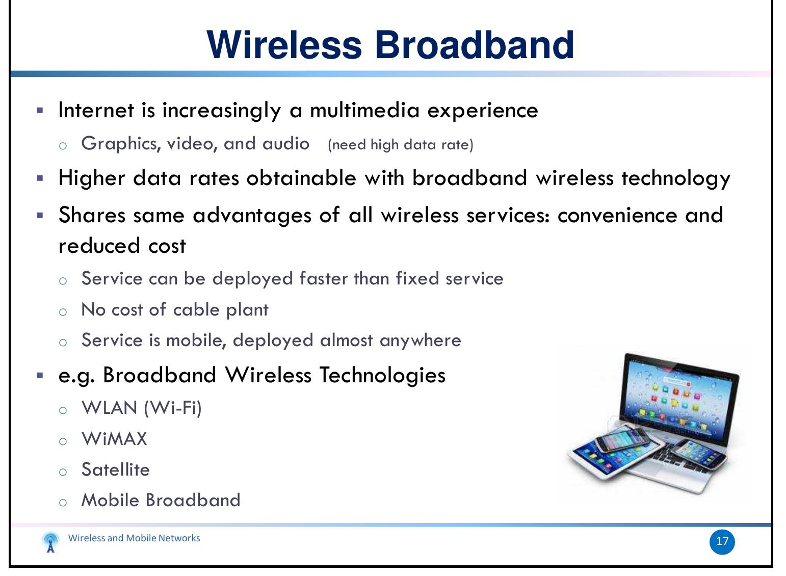 Figure 18 - Wireless & Mobile Networks - 1. Introduction