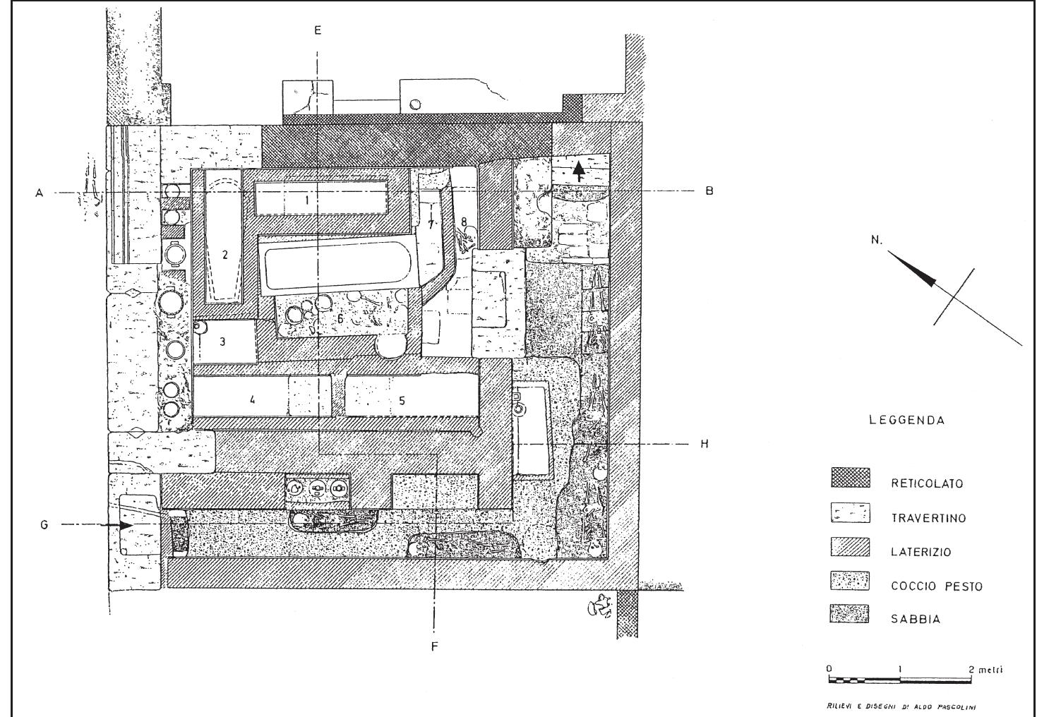 Ostia pianabella, so-called “tomba aldobrandini,” ground