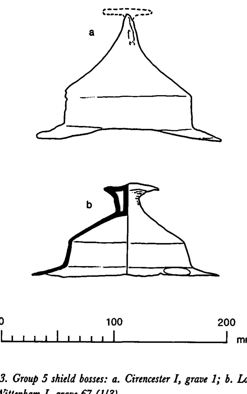Figure 14 - Early Anglo-Saxon shields (Archaeologia