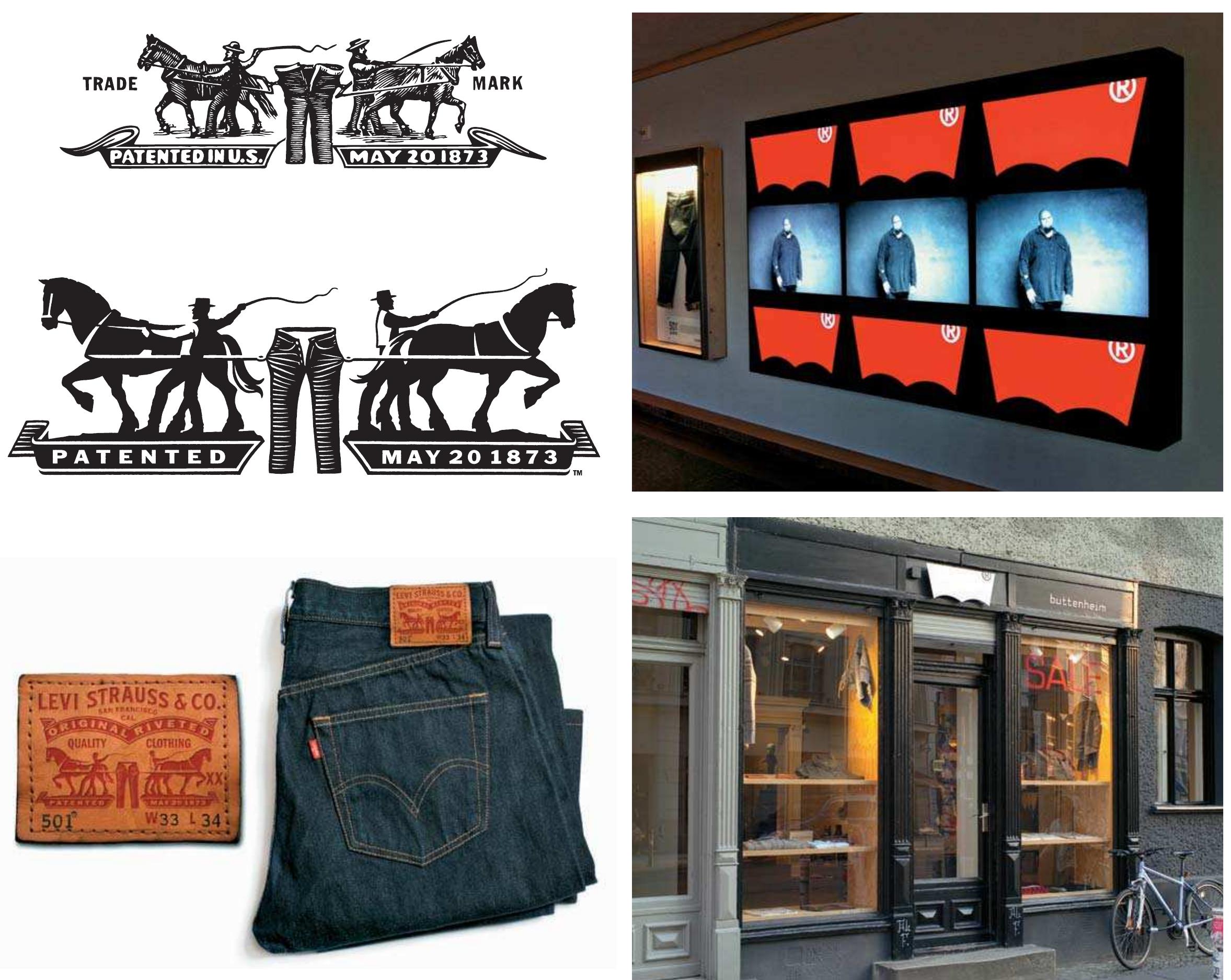 The new wordless logo appears in interior signage and as a